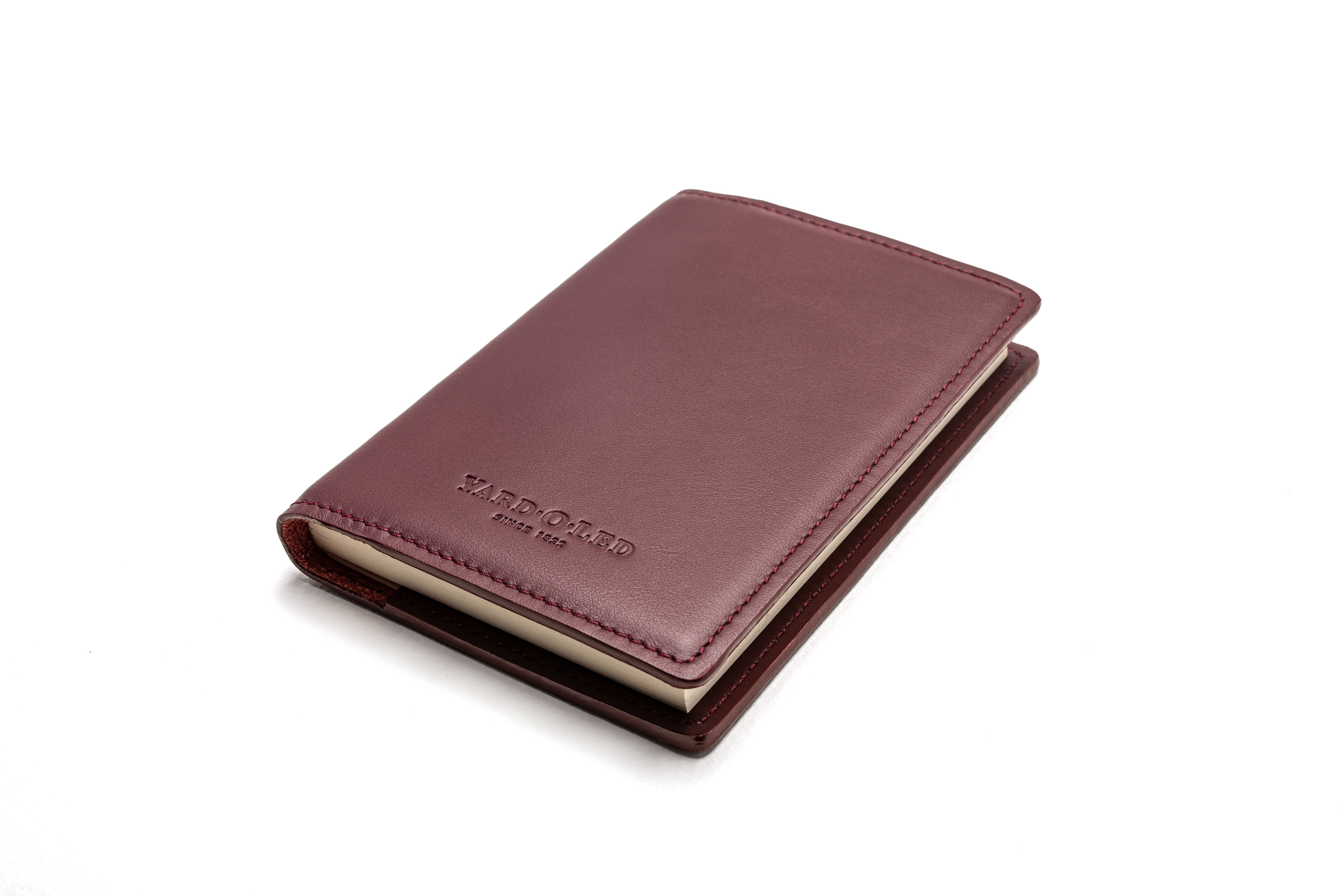 Mordan Refillable Leather Notebook - Maroon Red | YARD-O-LED